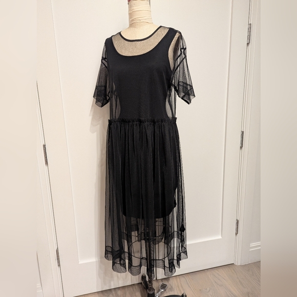 Monki | Dresses | Monki Mesh Short Sleeve Midi Dress | Poshmark